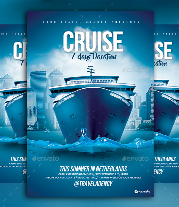 Cruise Flyer Template 17 Free Premium Designs Download