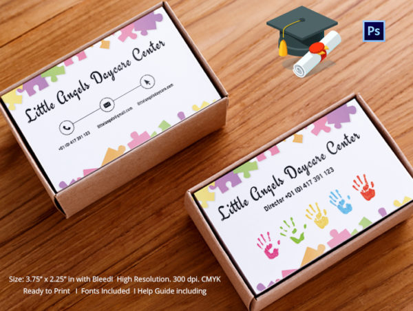 Daycare Business Card Template - 17+ Free & Premium Download