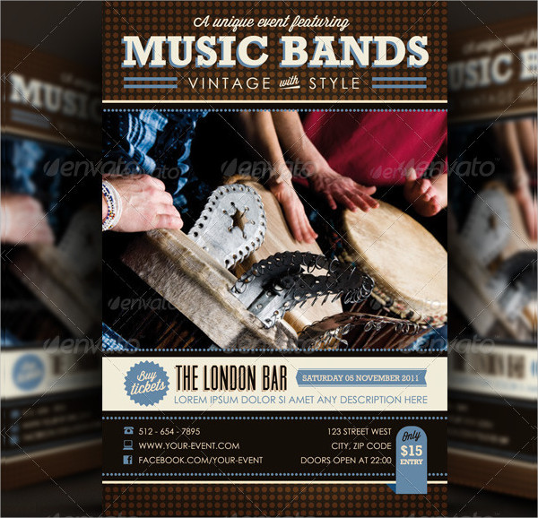 Retro Style Flyer Template - 23+ Free & Premium Download