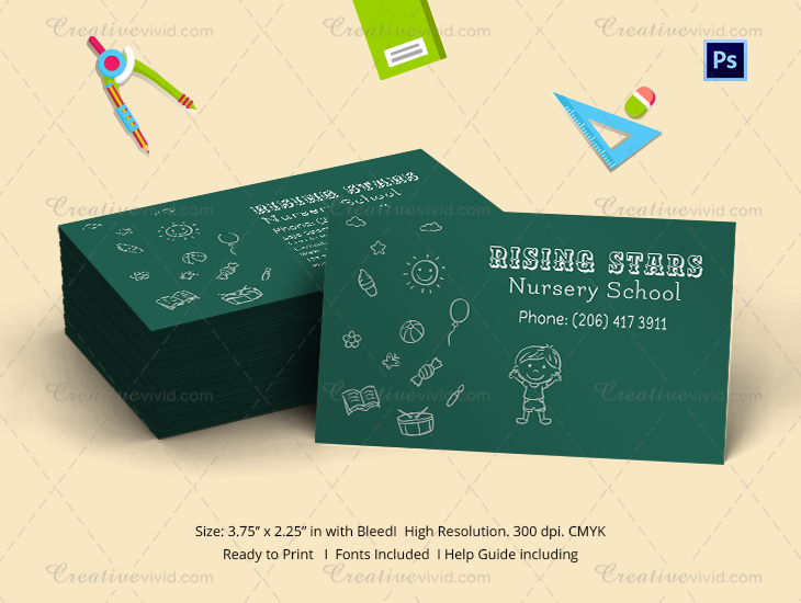 Daycare Business Card Template - 17+ Free & Premium Download