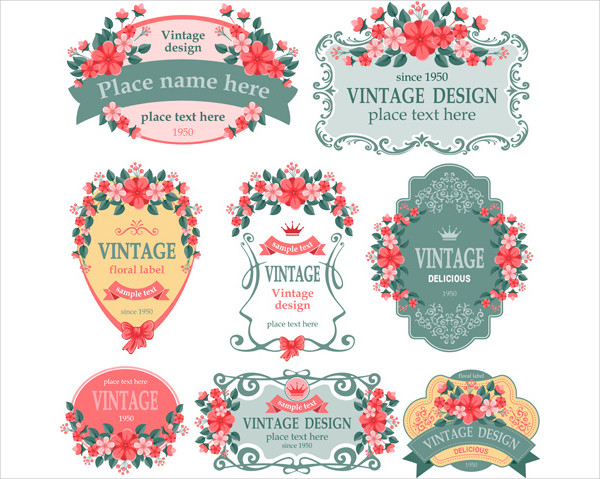 Floral Label Templates - 23+ Free & Premium Designs Download