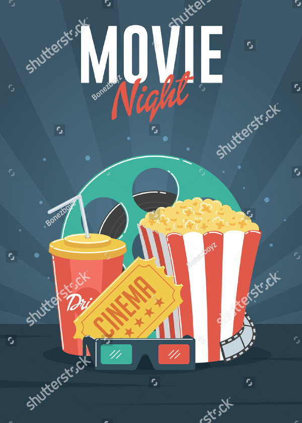 Movie Night Flyer Template - 23+ Free & Premium Designs Download