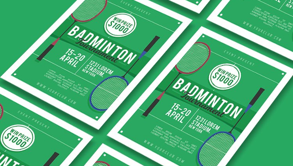 Badminton Flyer Template - 15+ Free & Premium Download